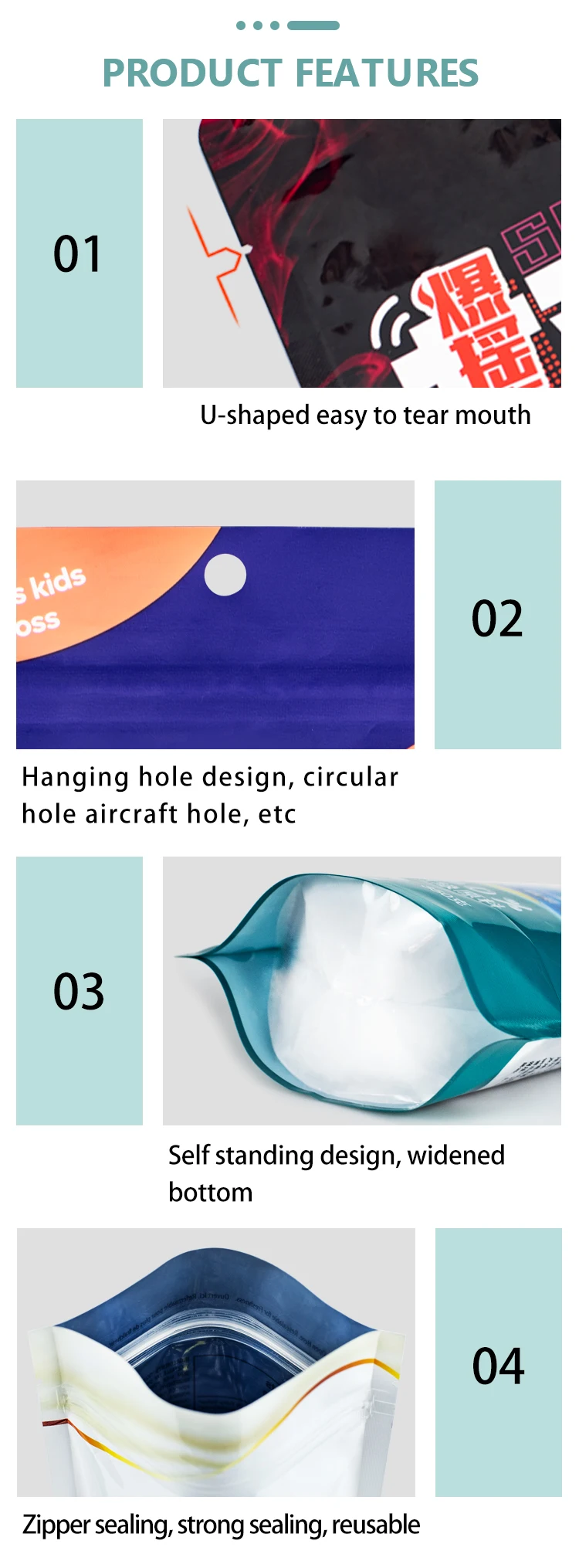 Whey Protein Powder Bag 1kg 10kg With Zipper Stand Up Pouch Packaging ...