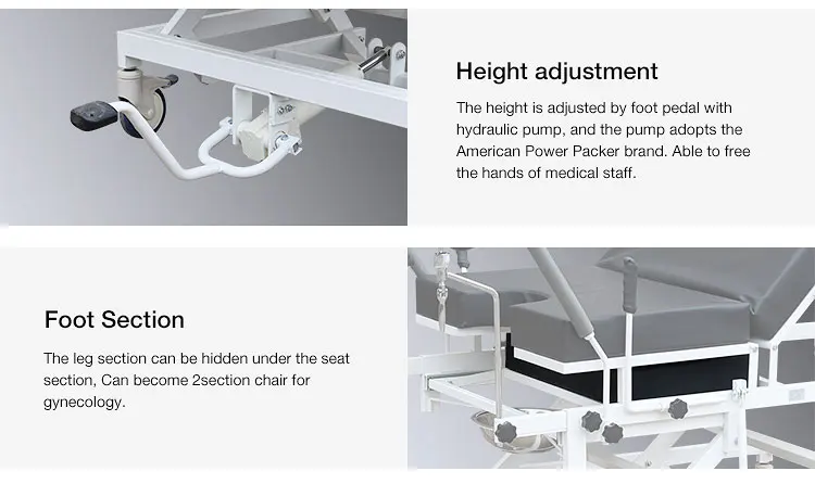 Hydraulic Gynecological Operating Room Gyn Table Multifunction ...