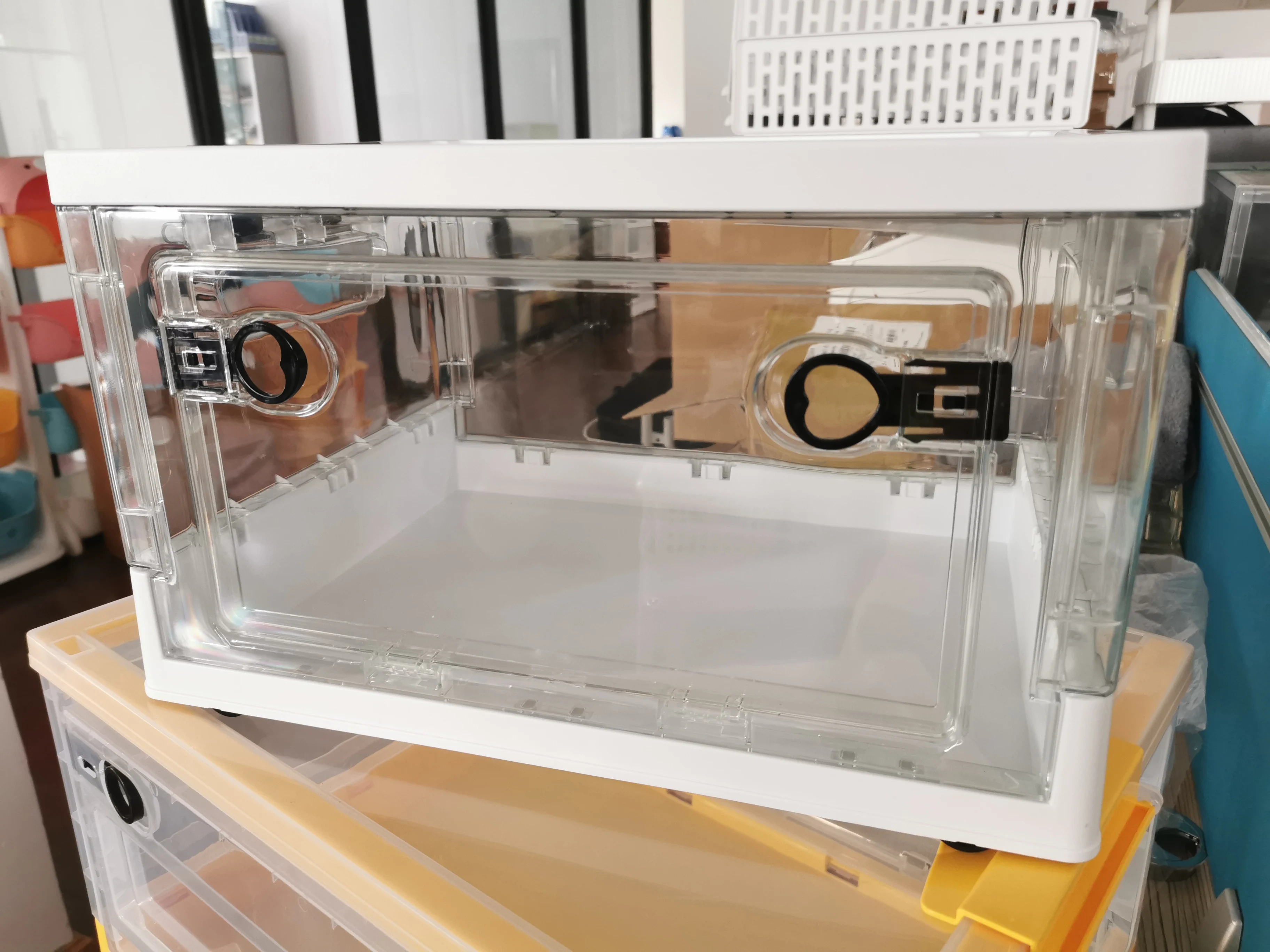 Transparent And Visible Side Open Plastic Container Clear Foldable ...