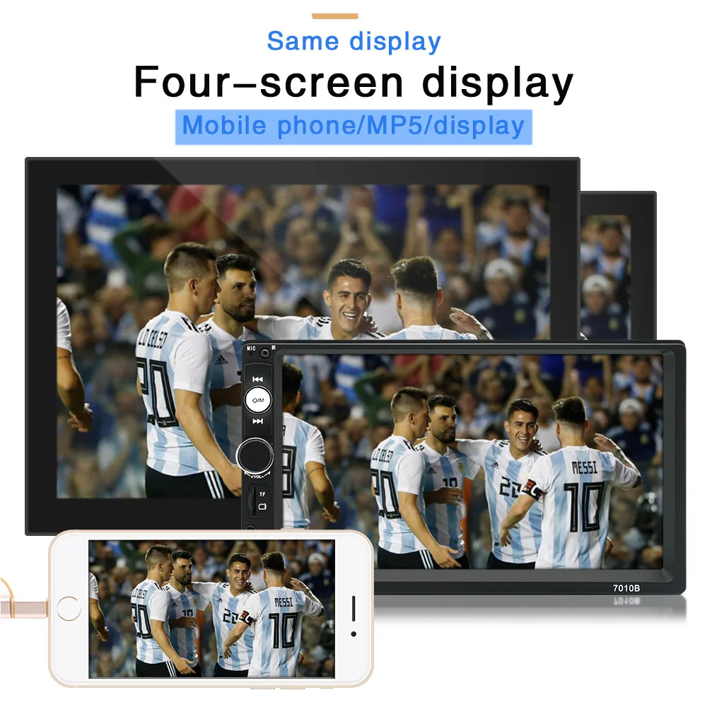 7 Inch 2 Din Car Stereo - Universal MP4 Player with BT