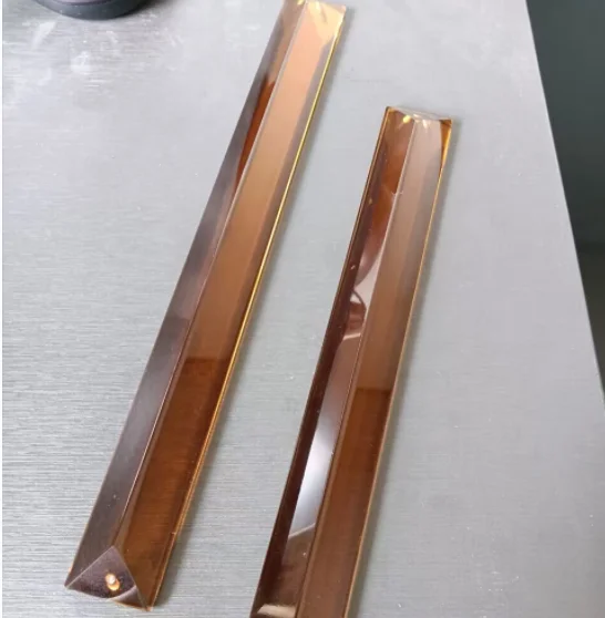 Lighting Chandelier Crystal Glass Amber Color Rectangle Prism - Buy ...