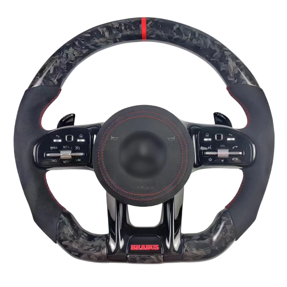 Forged Carbon Fiber Steering Wheel Customized To Fit Mercedes-benz Amg ...