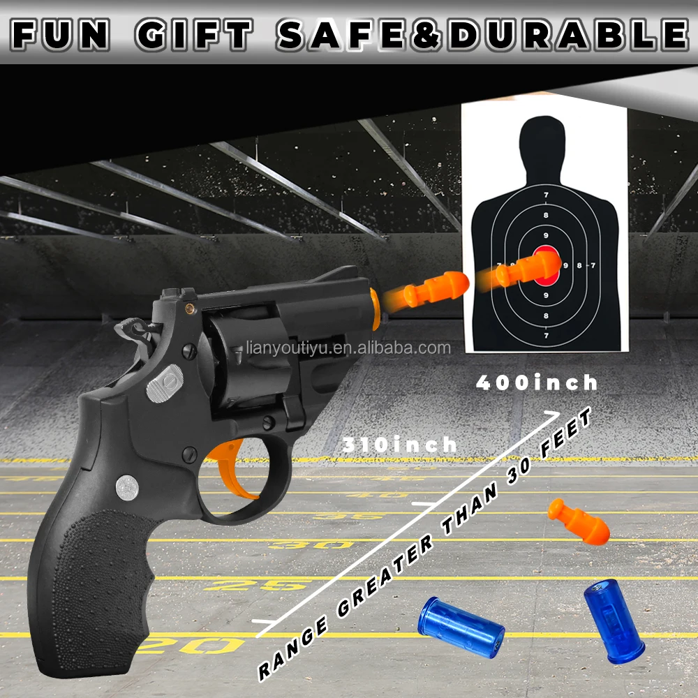 Sky Marshal Revolver Blaster Toy Gun Soft Bullet Gun Burst Simulation ...