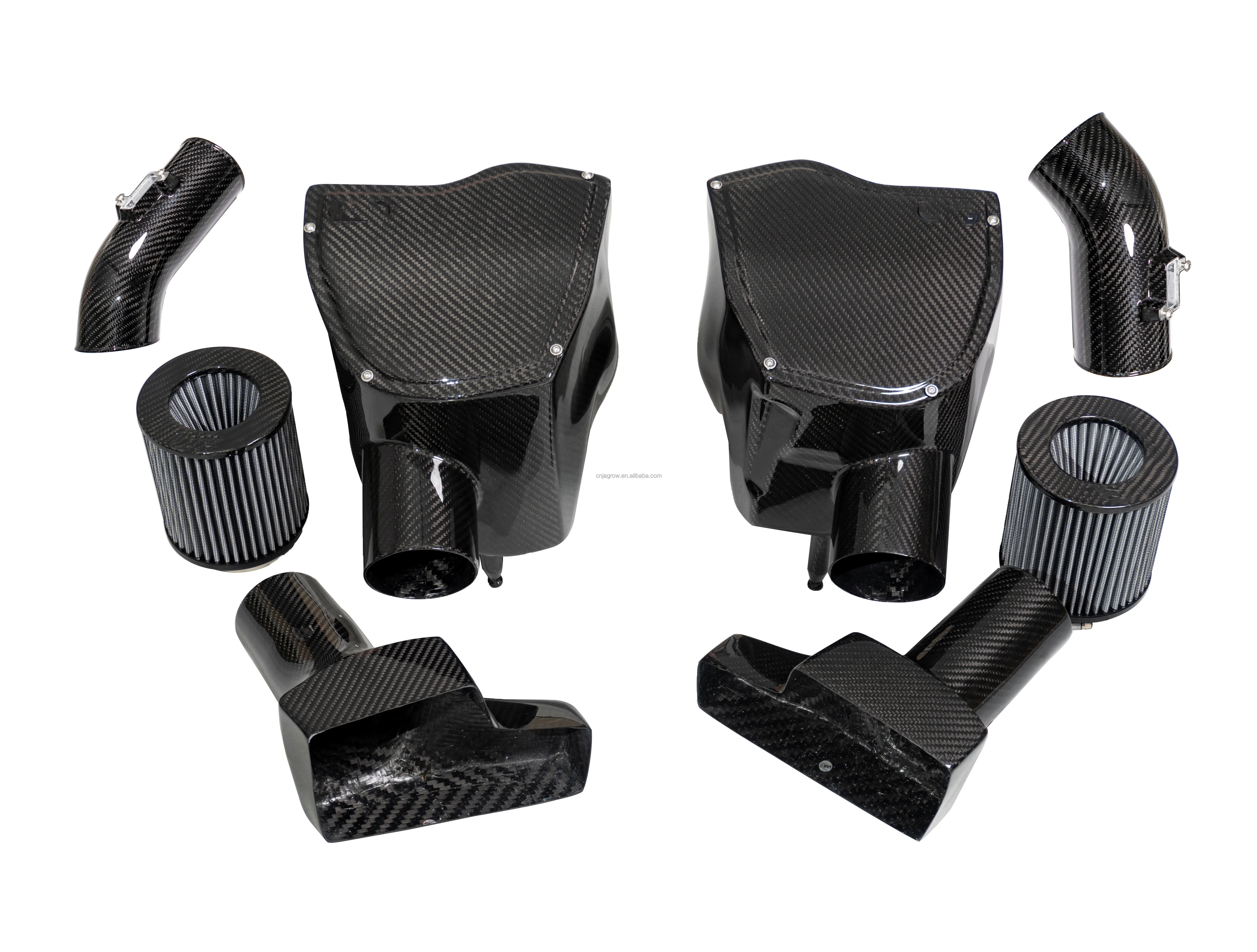 Custom Dry Carbon Fiber Air Intake Kit For Nissan Gtr R35 Cold Air ...