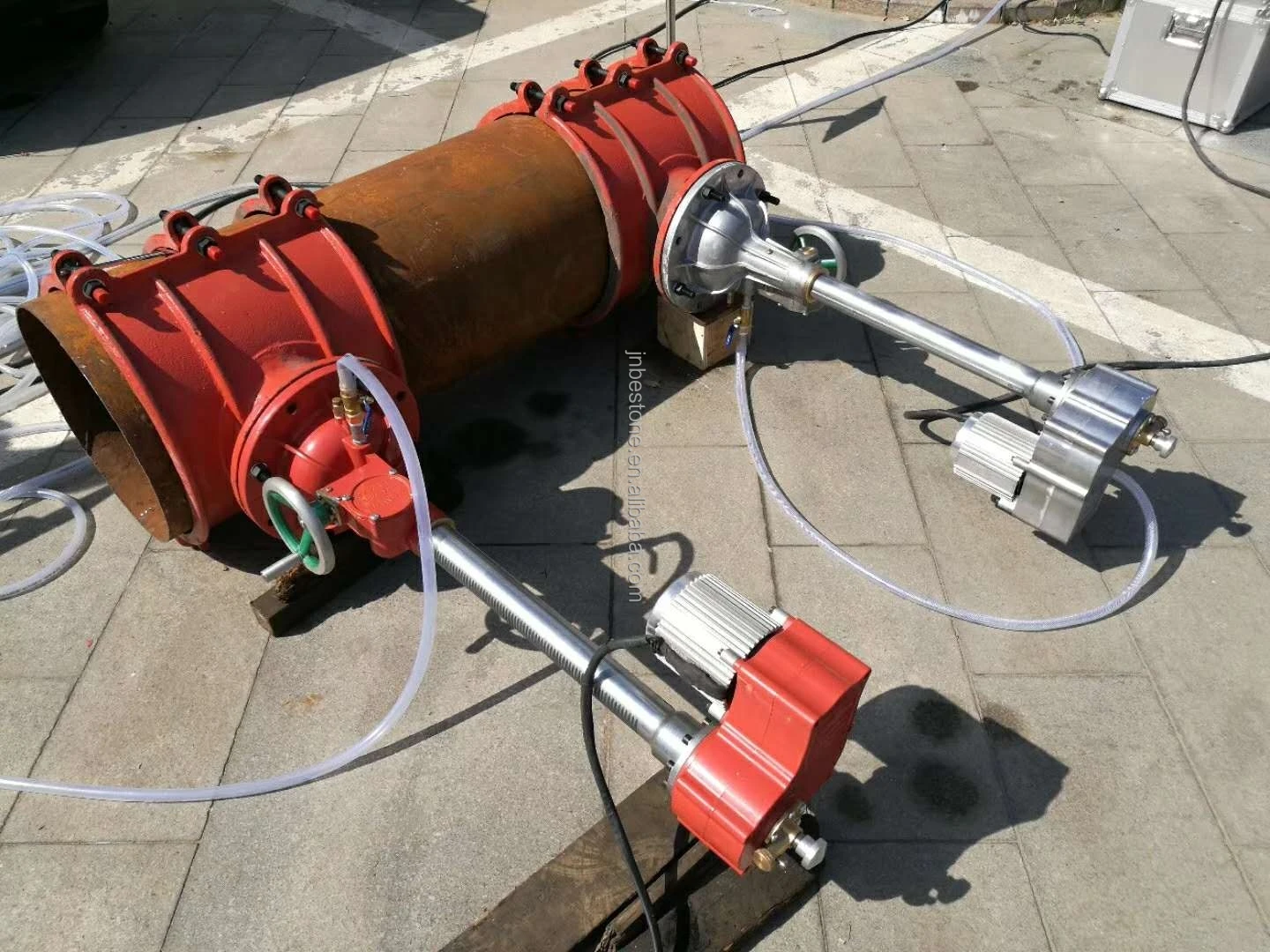 MZ4-2 Manual Sealed Drilling and Tapping Machine Pipe Hole Cutting ...
