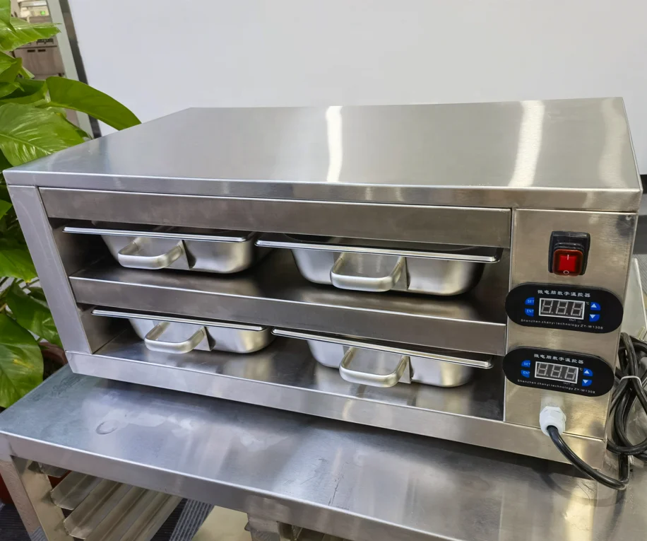 Commercial KFC 2 Layers Electric Heated Holding Cabinet - Insulated ...