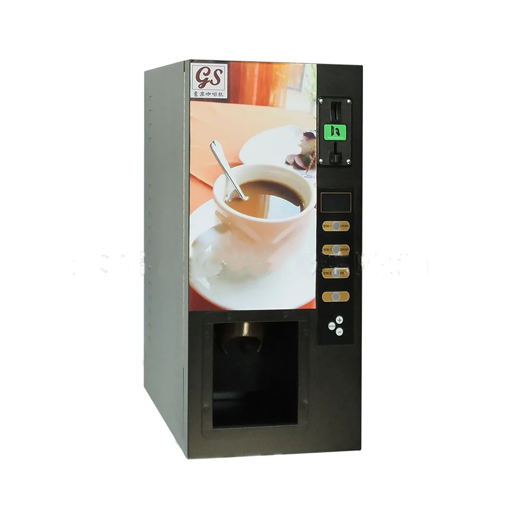 Free-standing Commercial Coin-operated Electric Coffee Vending Machine ...