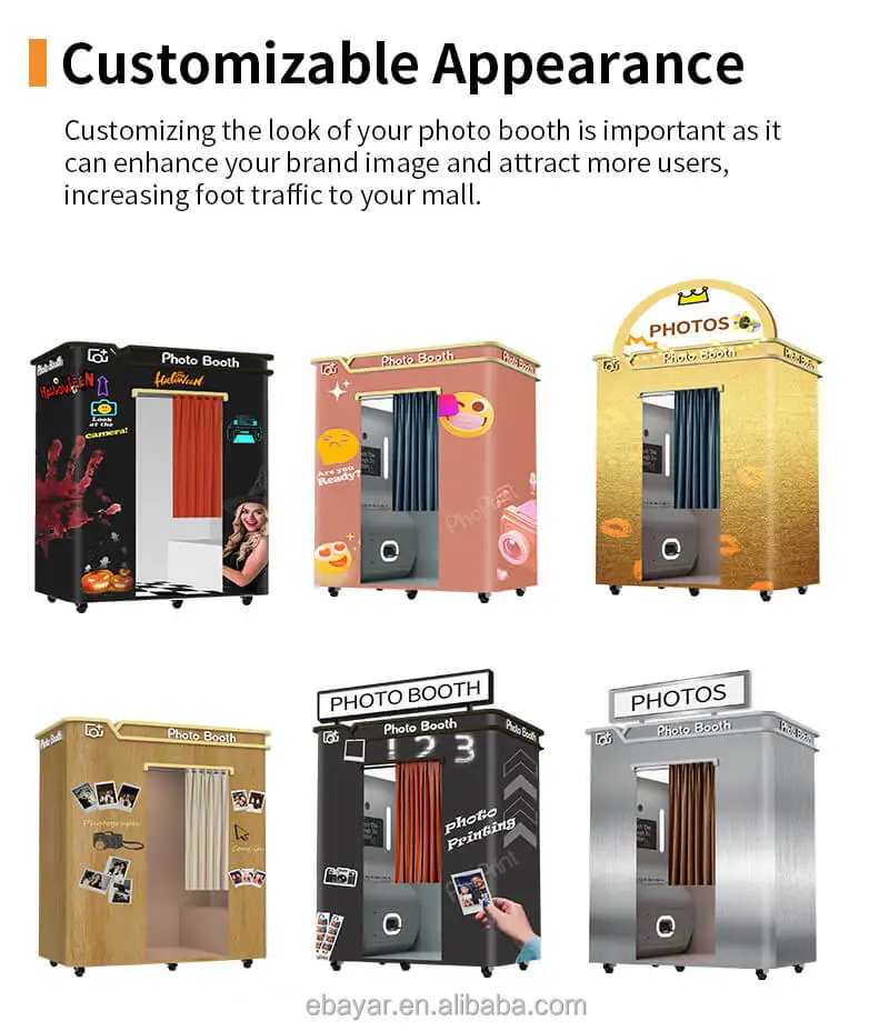 Portable Selfie Photo Booth - Instant Payment & Printing