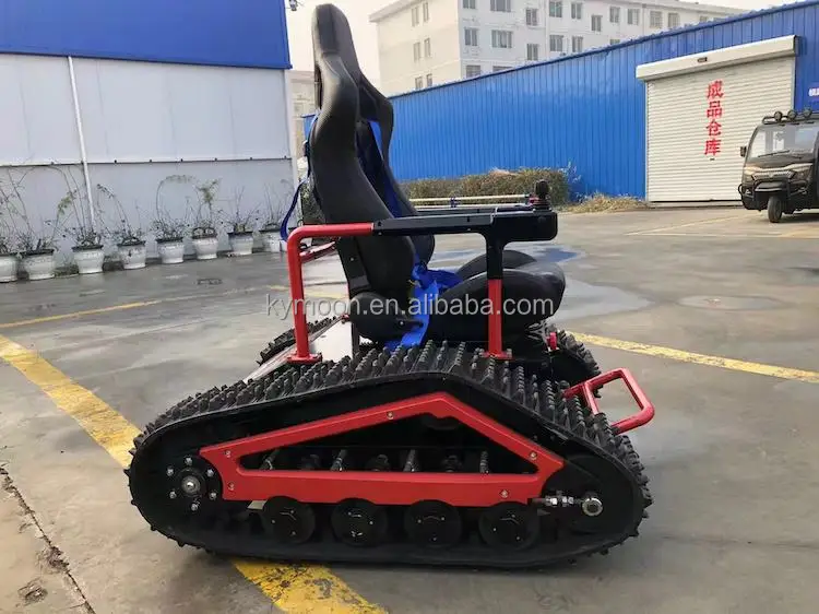 Customized Triangle Rubber Tracked Wheelchair with Remote Control Motor ...