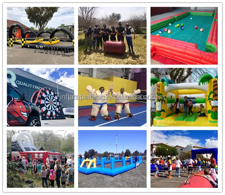 Customized Size Inflatable Interactive Game Adult 4 in 1 Carnival Games ...