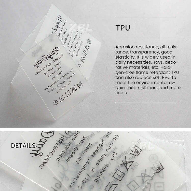 Custom Brand Logo Tags - Durable and Printed Care Labels