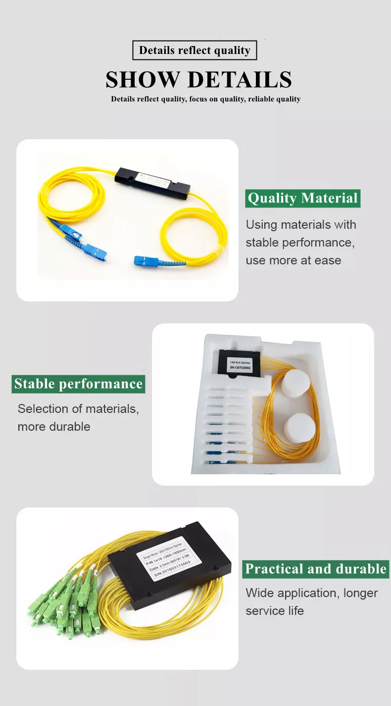 NETLINK FTTH Optical Fiber PLC Splitters - Reliable & Efficient
