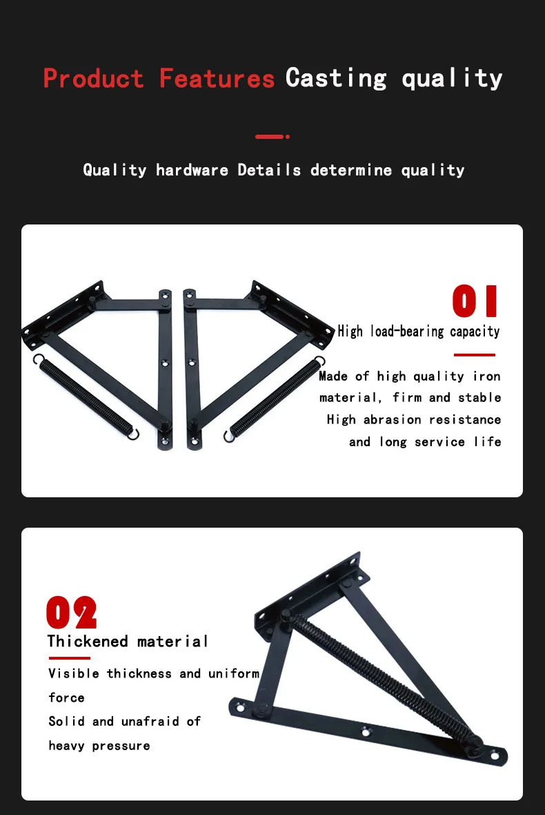 Sofa Mechanism Bed Box Hinge Sofa Folding Triangle Spring Hinge Coffee ...