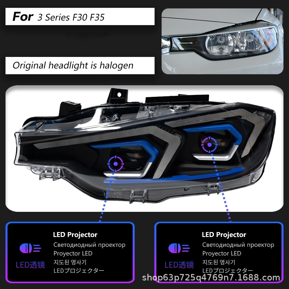 New F30 Headlight For Bmw 3 Series F30 Headlights Led Upgrade 2023 ...