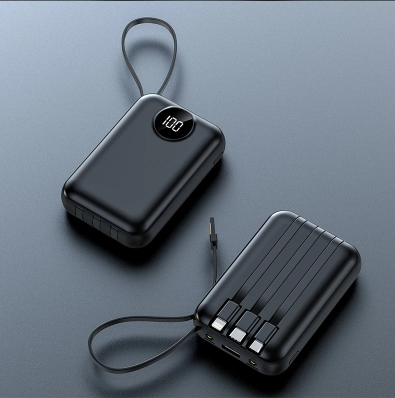 New Led 10000 Mah Abs Mini Portable Power Station For Smart Phone With ...