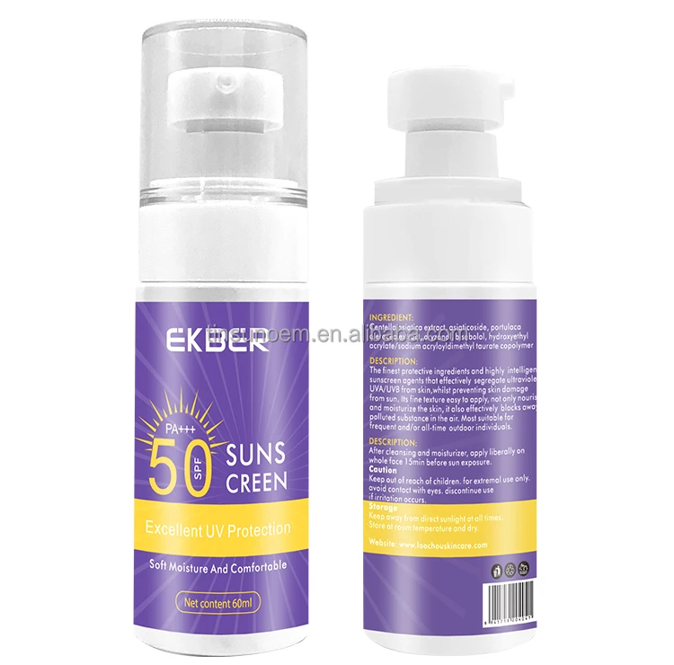 Natural Vegan Face Whitening Moisturizing Spf50+ Sun Screen Cream Anti ...