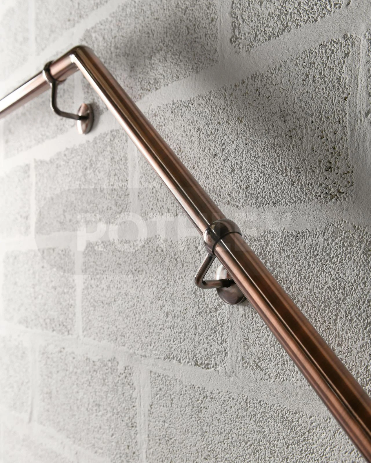 Rothley Industrial Outdoor Metal Pipe Steps Wall Mount Banister Hand ...