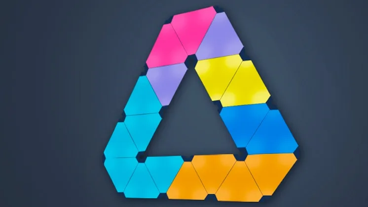 Banqcn Triangle Led Light Panels Smart Wall Lights With 6 Connection ...