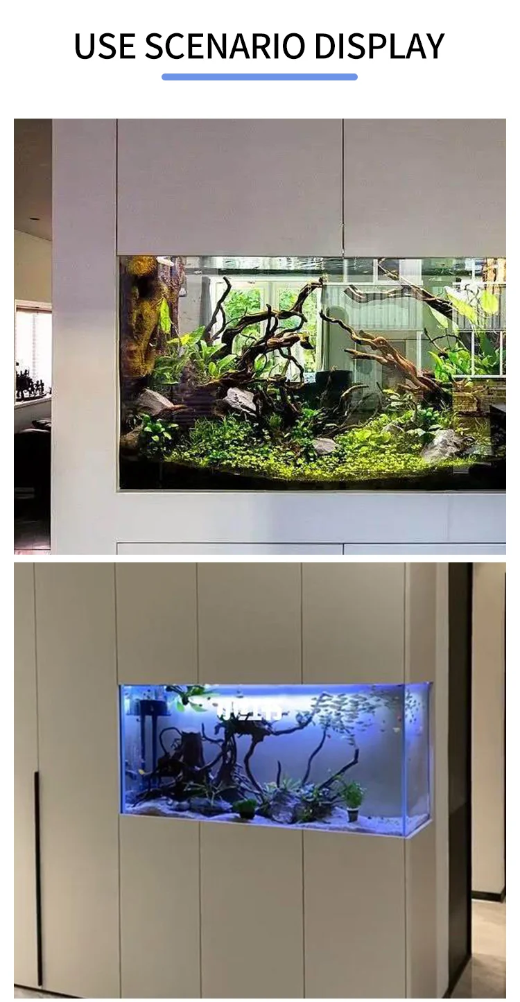 Wholesale Wall Mounted Custom Rimless Large Fish Tank Aquarium For Home ...