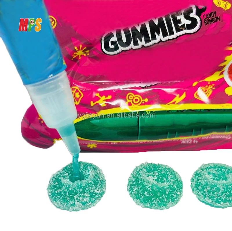 Juicy Chewy Gummies Sweet Gummy Pen Liquid Candy Bonbons & Sour Gel Pen ...