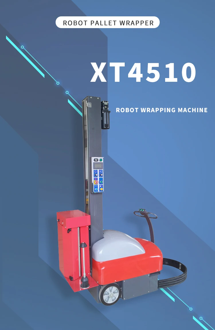 Self Propelled Mobile Pallet Stretch Wrap Robot - YUPACK