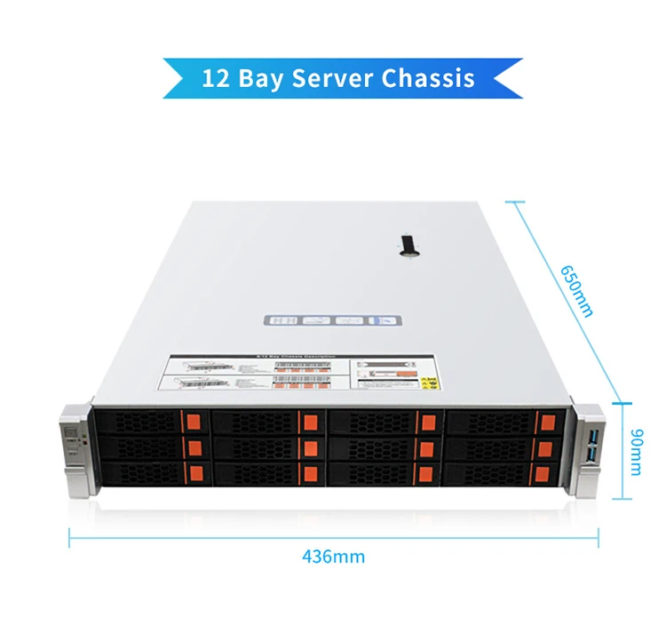2u 12-bay Rackmount Chassis With Straight-through 8nvme+4sas/sata ...