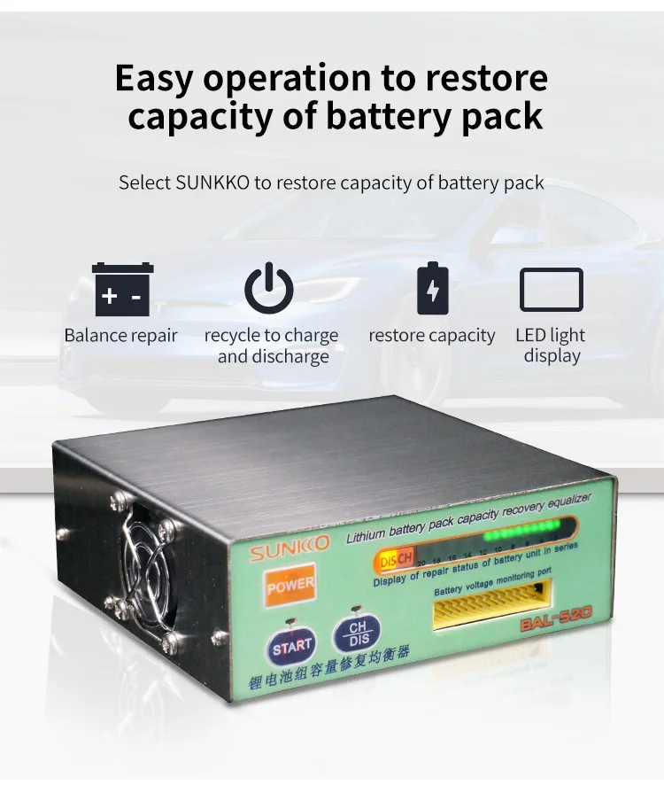 3s-20s Li Ion Lifepo4 Battery Pack Capacity Recovery Equalizer Battery ...