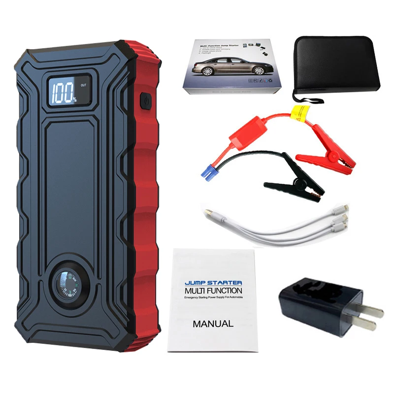 Car High Power Jump Starter 12v 25000mah 1000a Peak Current Car For 5 ...