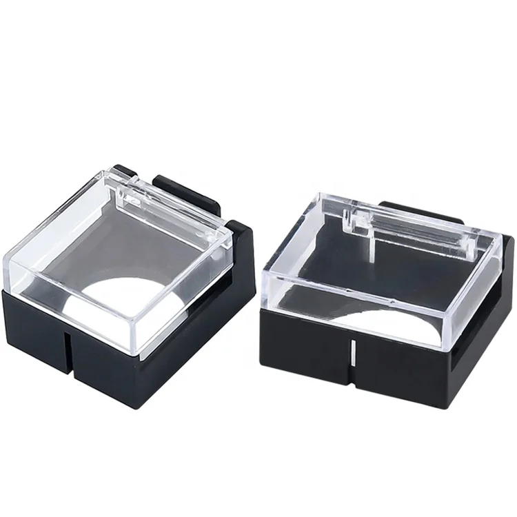 16mm Square Push Button Switch Protector - Clear Plastic