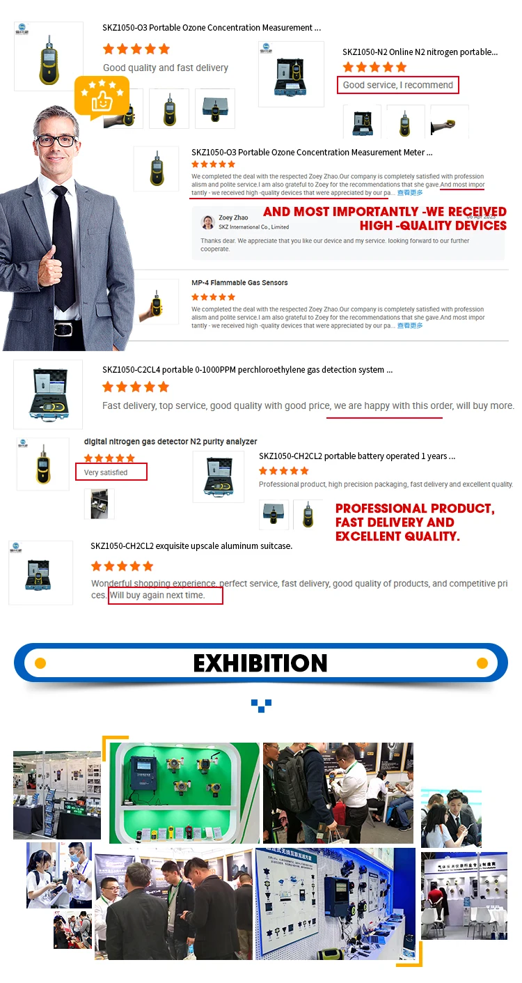 Laboratory Portable 1000ppm Hydrogen Peroxide H2O2 Gas Test Meter ...