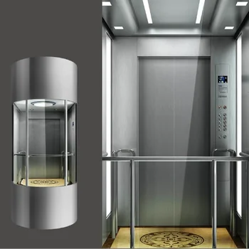Luxury Transparent Sightseeing Panoramic Elevator Passenger Residential ...