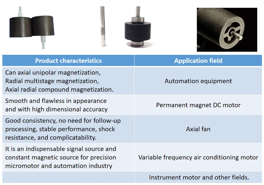 Custom Injection Ferrite Magnet Multipole Moulded Ferrite Magnet For ...