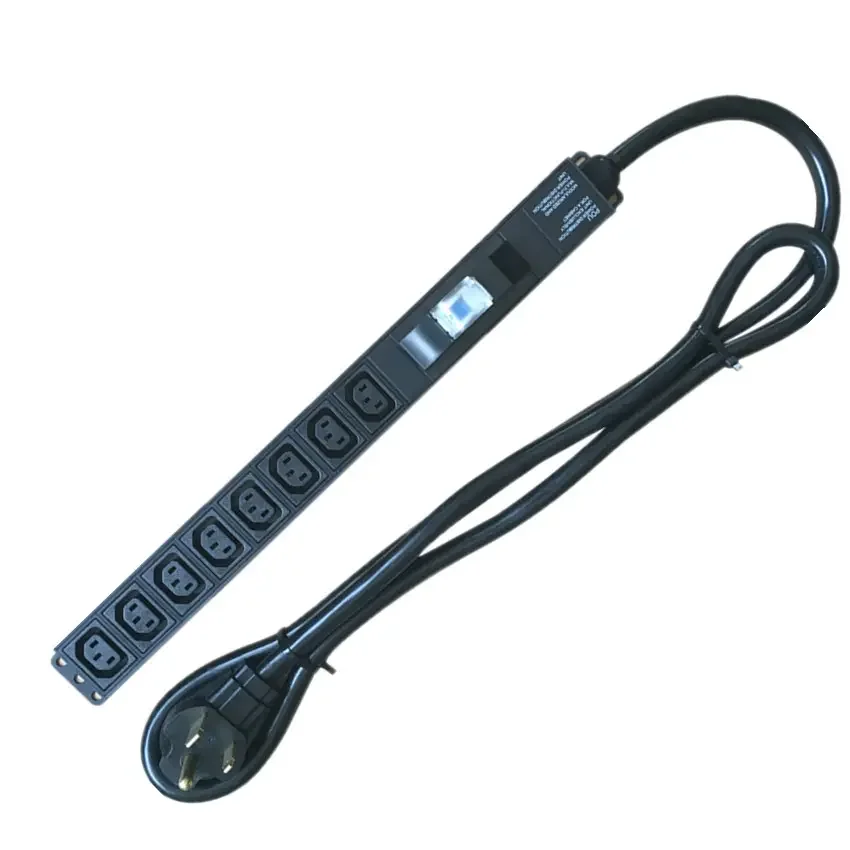 240V PDU 32A Breaker Protection PDU 8xC13 Rack PDU Power Distribution ...