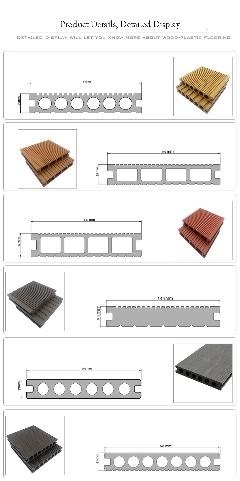 Low Maintenance Second Generation Outdoor Co-Extrusion WPC Composite ...