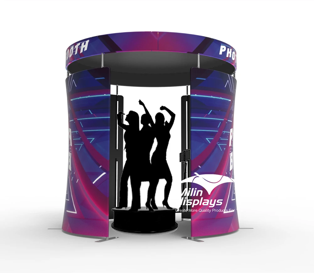2021 Chroma Green Screen 360 Photo Booth Enclosure - Ideal for Events ...