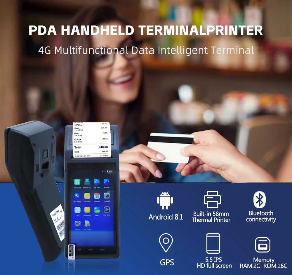 Android Pos Handheld Cash Register Nfc Handheld Mobile Machine All In ...