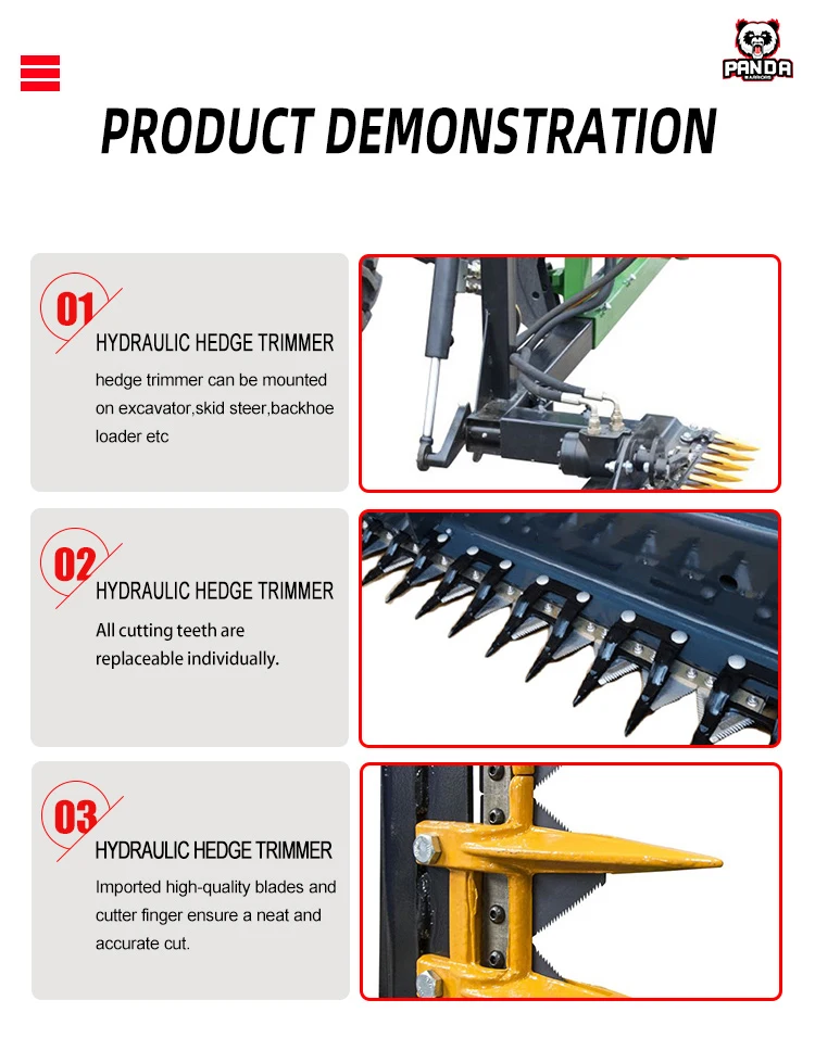 Excavator Hedge Trimmer & Sickle Bar Mower for Tractors - Durable Alloy ...
