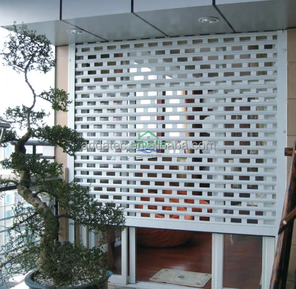 Cheap Manual Steel Grille Roller Shutter Door Security