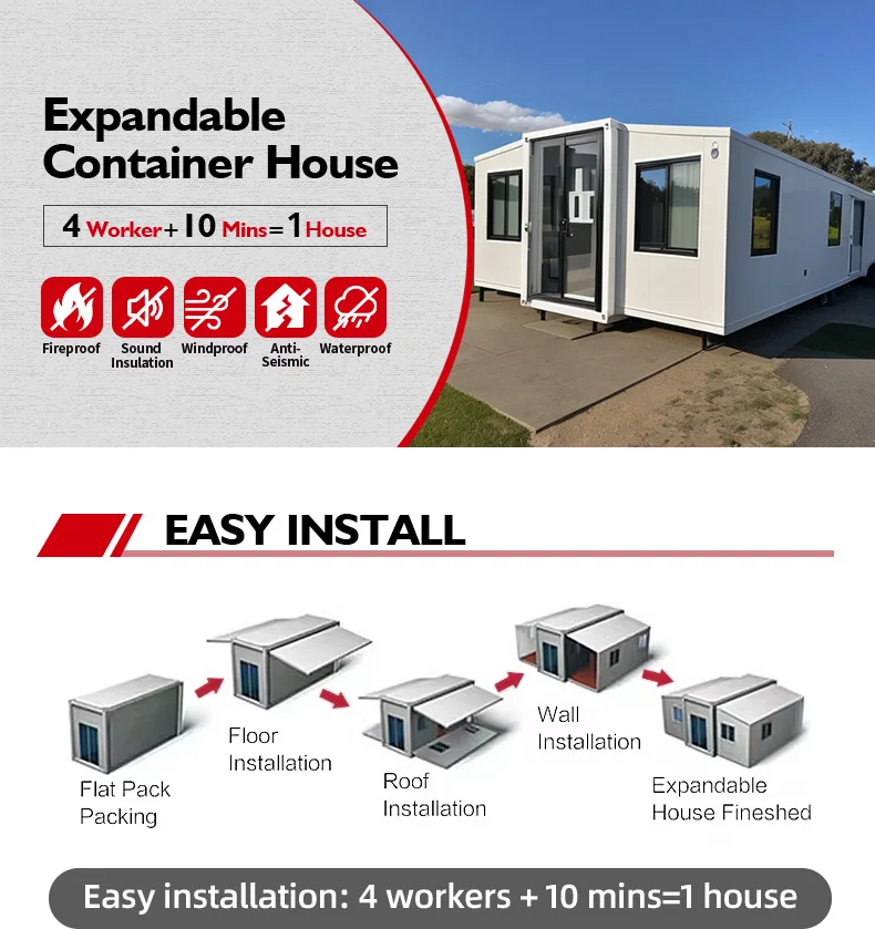 Australian Modern Prefabricated Foldable Expandable Container Homes ...