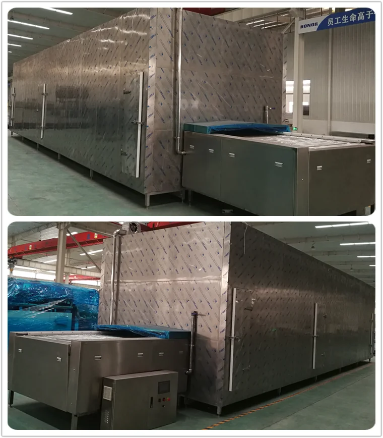 Small Individually Quick Frozen IQF Tunnel Freezer for Slaughterhouse