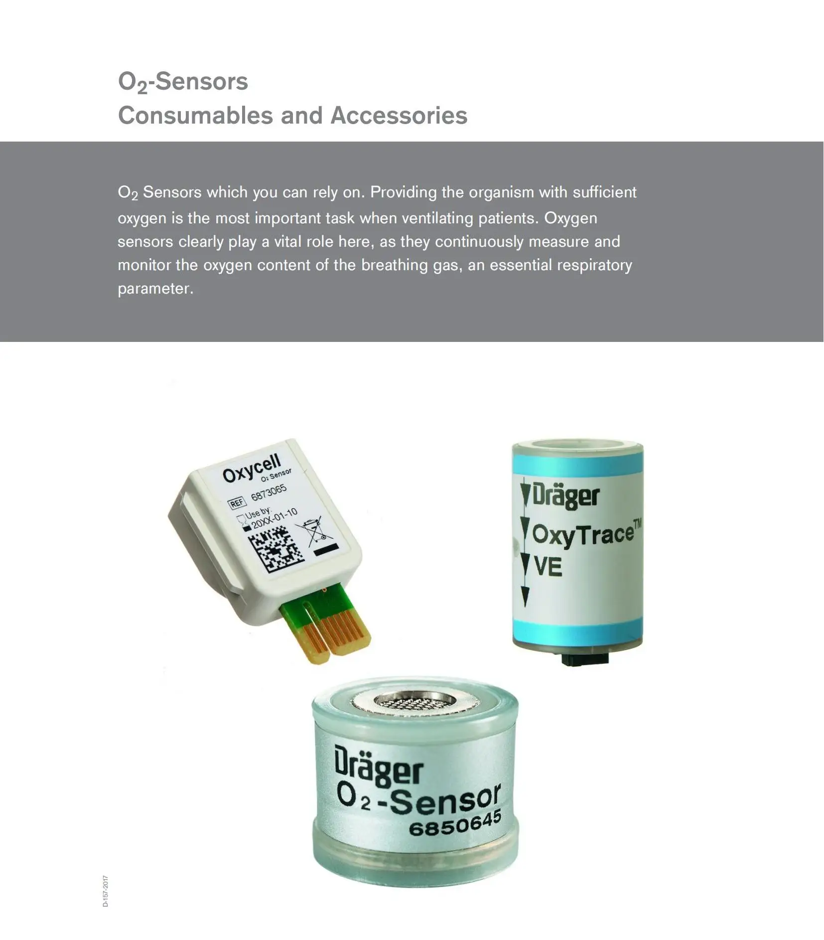 Original Medical Oxygen Sensor Drager O2 Sensor Capsule 6850645 O2 Cell ...