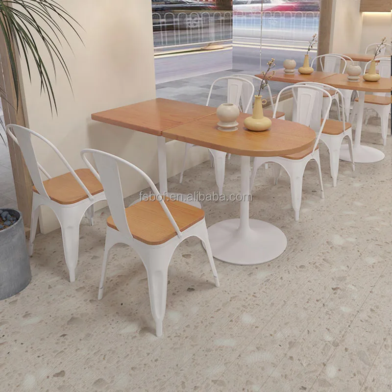 Chinese Restaurant Furniture Industrial Style Cafe Square Table And ...