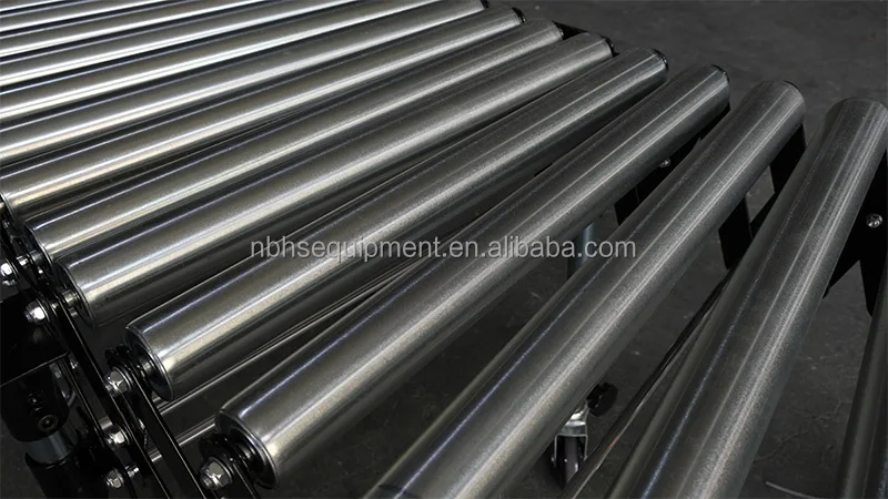 Vehicle Loading Offloading Gravity Flexible Expandable Roller Conveyor