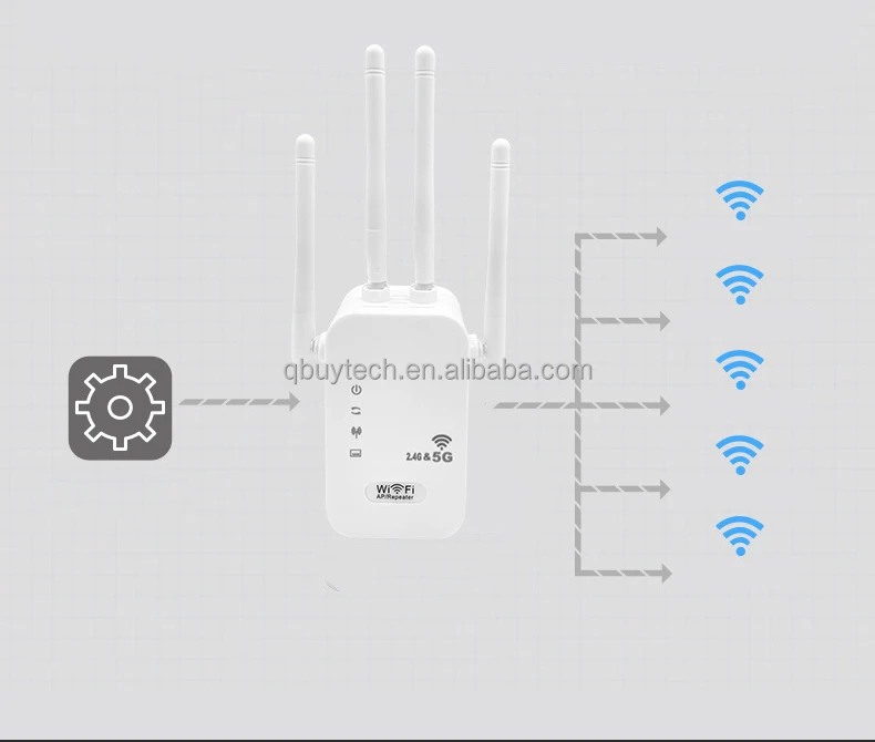 Wifi Repeater Wps Router 1200mbps Wireless Router Signal Boosters ...
