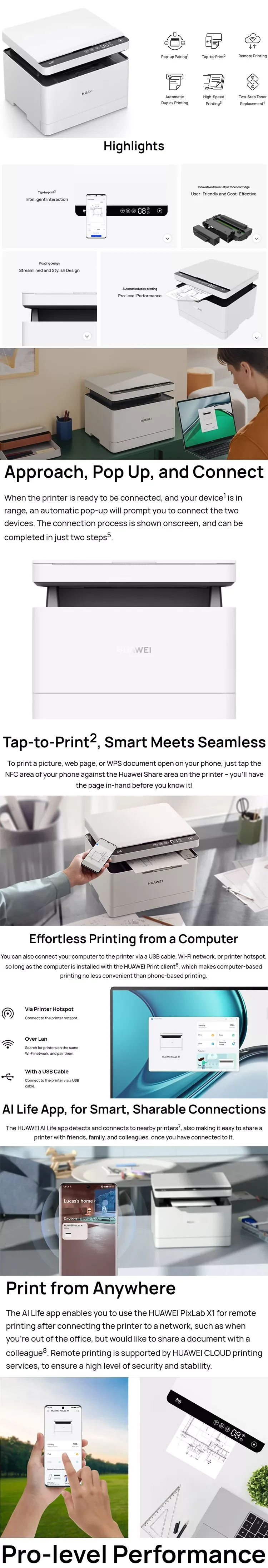 Huawei Pixlab X1 Laser Printer Machine Digital Printers - Buy Pixlab X1 ...