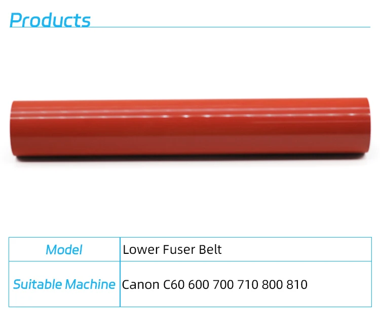 Long Life Lower Fuser Belt for Canon C60 600 700 710 800 810 Red ...