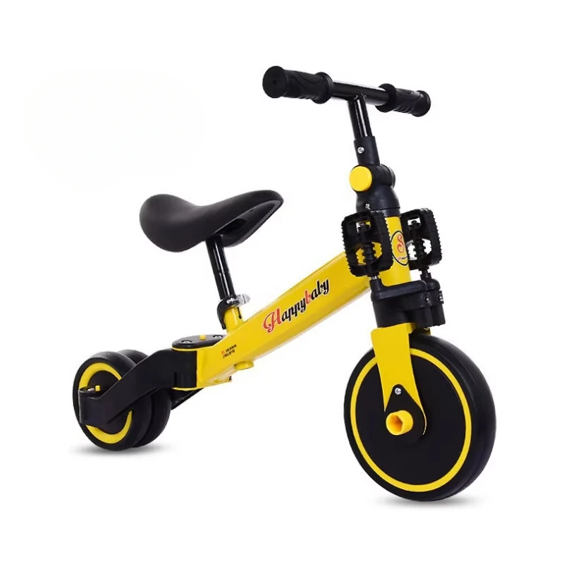 2025 New Balance Bike Folding Tricycle Children's Bike with Pedals 1-6 ...