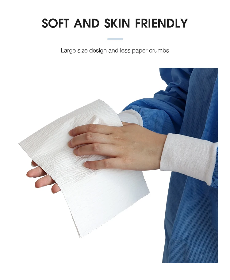 Surgical Kit Surgical Clothes With Medical Paper Towels 30*40cm 55gsm ...