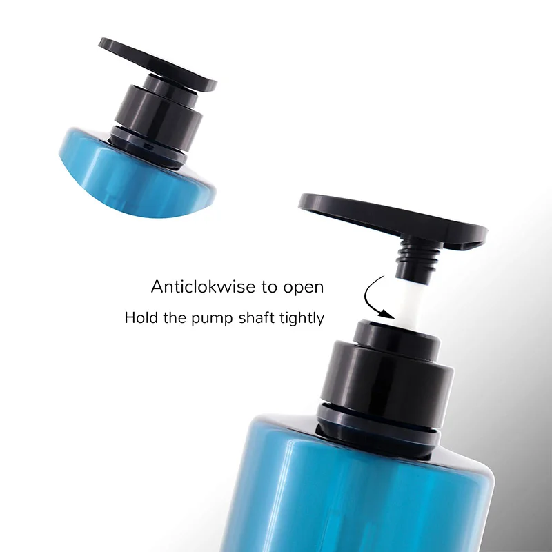 Luxury Empty Lotion Bottles With Pump 300ml 500ml Pet Plastic Hair Oil ...