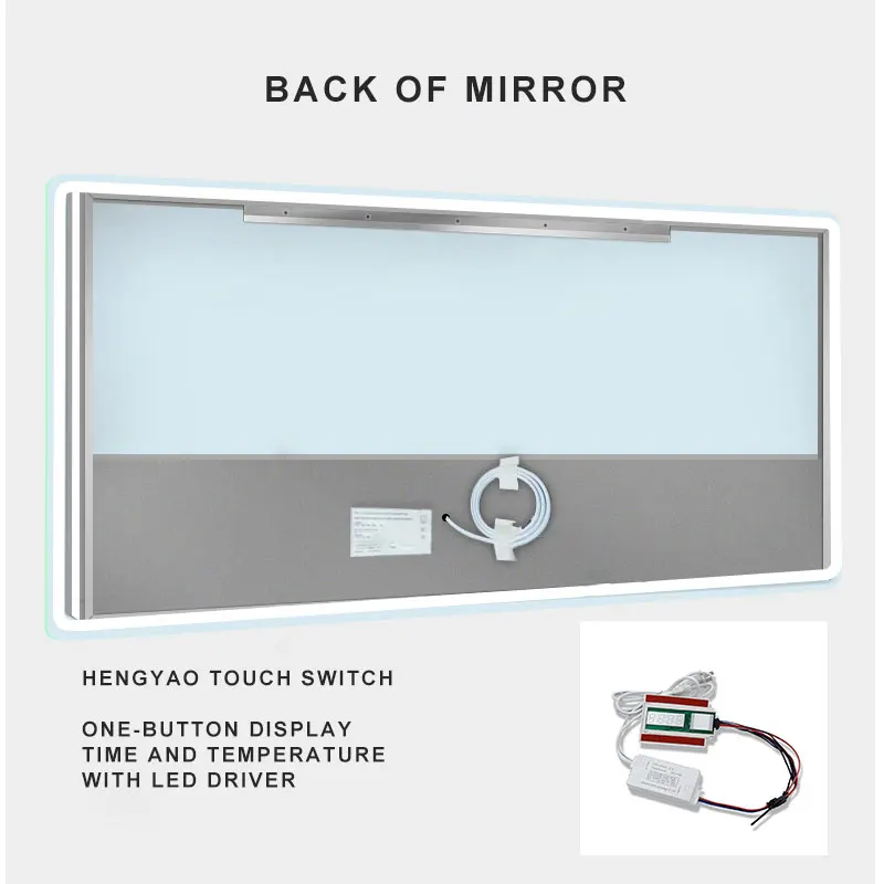 Three Color One Button Touch Sensor Switch For Bathroom Mirror Built-in Led Driver Touch Switch ...